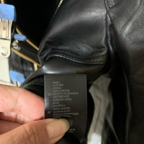 Balmain | Jackets & Coats | Balmain Hm Leather Jacket Rare Find Size 2 ...